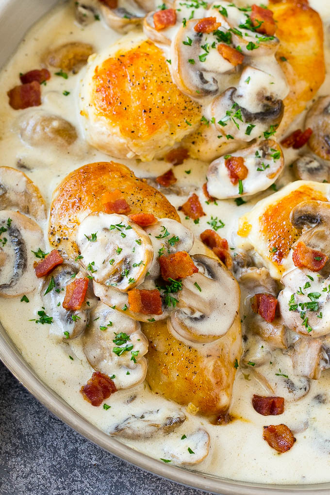 Pollo con champiñones 【 Cazuelas Online