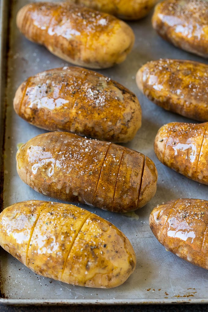 Receta de papa Hasselback 【 Cazuelas Online