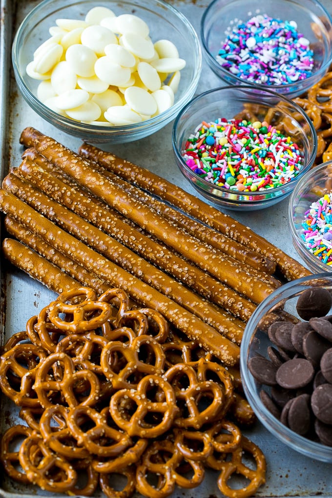 Pretzels cubiertos de chocolate 【 Cazuelas Online